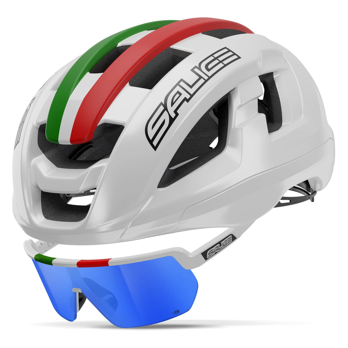 Salice GAVIA Helmet ITA White Bike Helmet Italian Design Bike & Ski ...