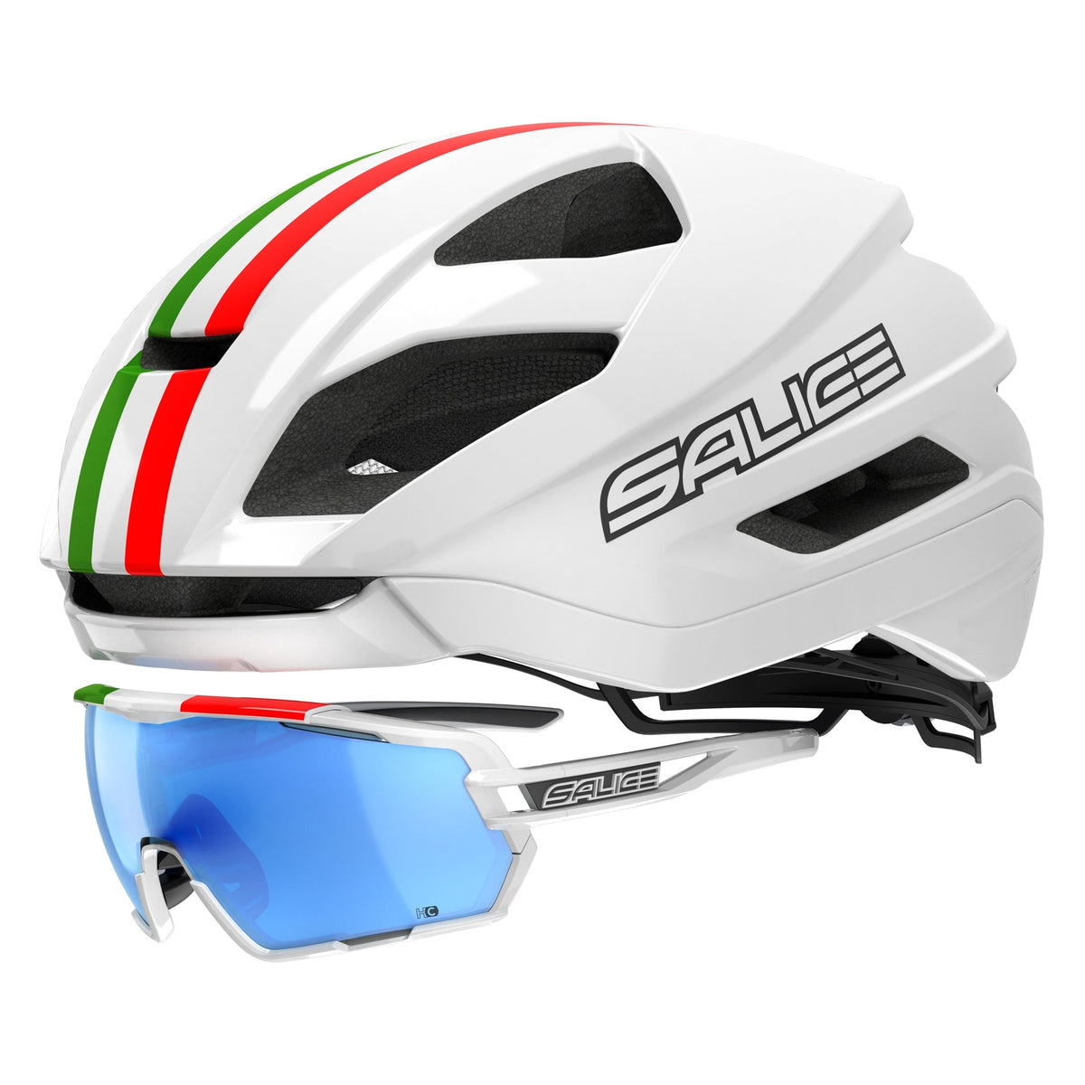Salice LEVANTE Helmet ITA White Bike Helmet Italian Design Bike & Ski ...