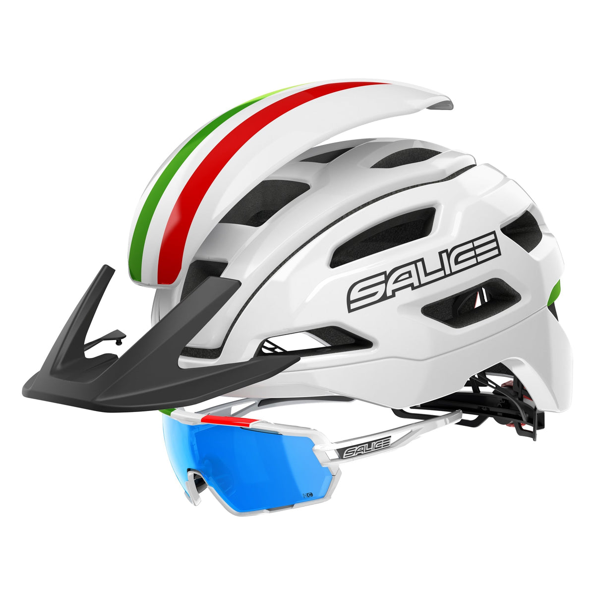 Salice VENTO Helmet ITA White Bike Helmet Italian Design Bike & Ski ...